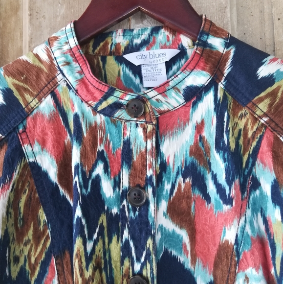 Koret | Jackets & Coats | Ikat Print Jacket | Poshmark